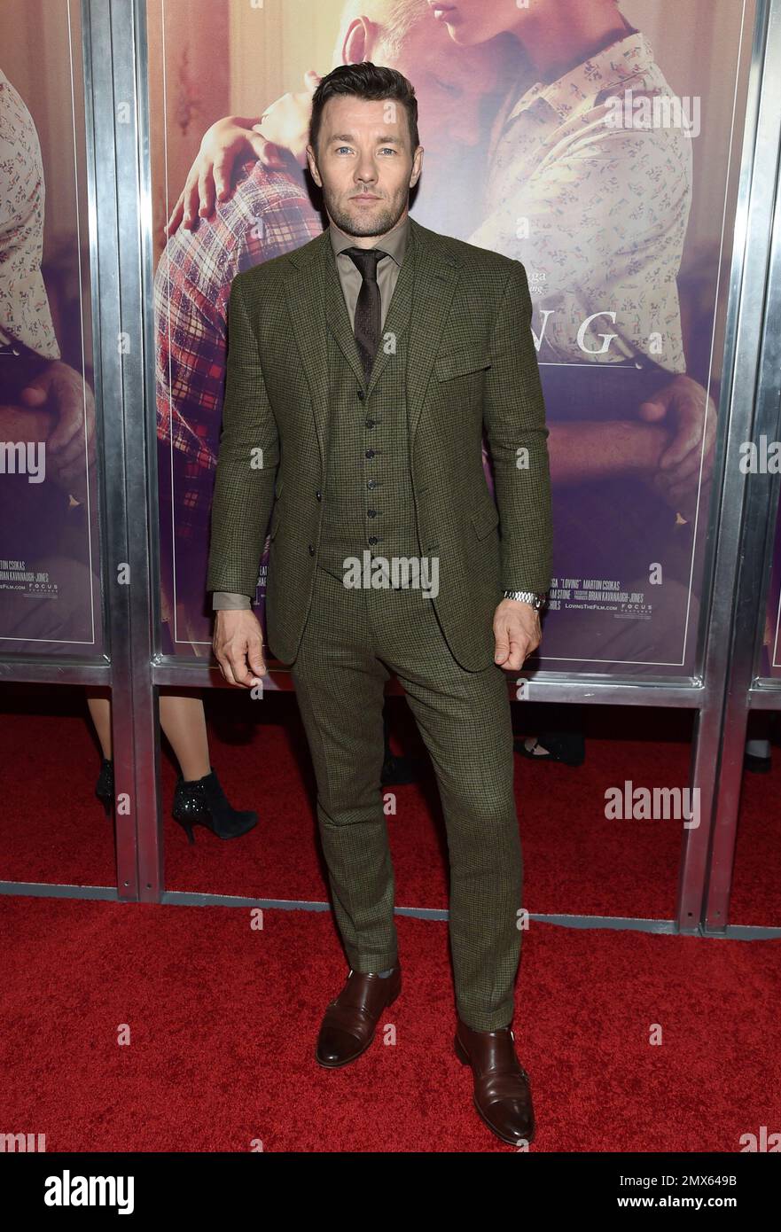 Actor Joel Edgerton attends the premiere of "Loving" at the Landmark ...