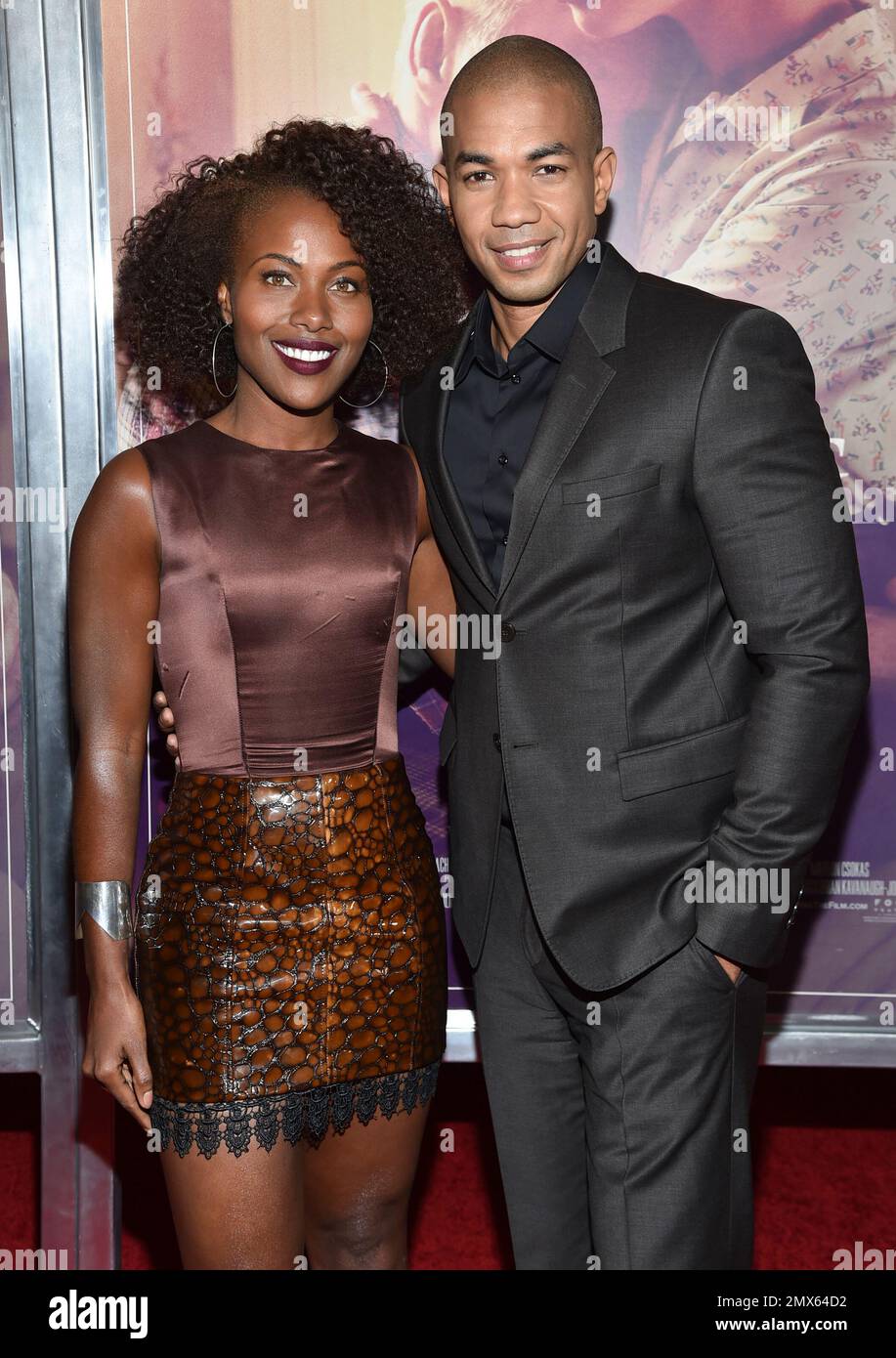 Actor Alano Miller and wife DeWanda Wise attend the premiere of "Loving ...