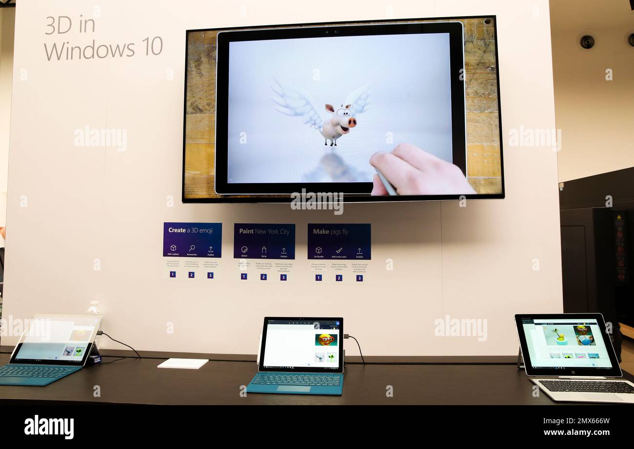 3D in Windows 10 is seen at Microsoft’s October event on Wednesday ...