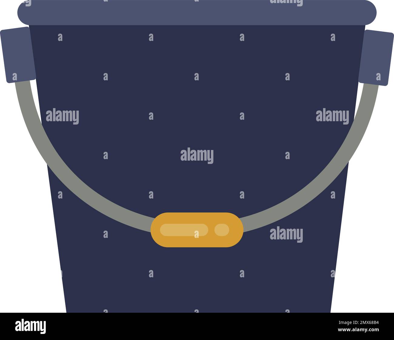 Plastic bucket icon. Color gardening container symbol Stock Vector ...