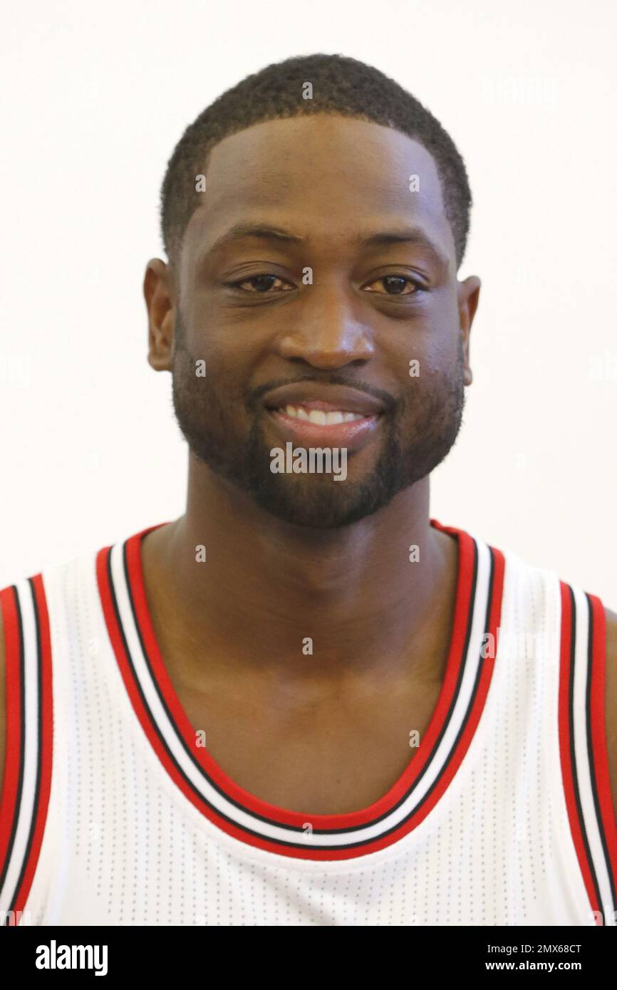 This a headshot of basketball player Dwyane Wade. Dwyane Wade is an ...