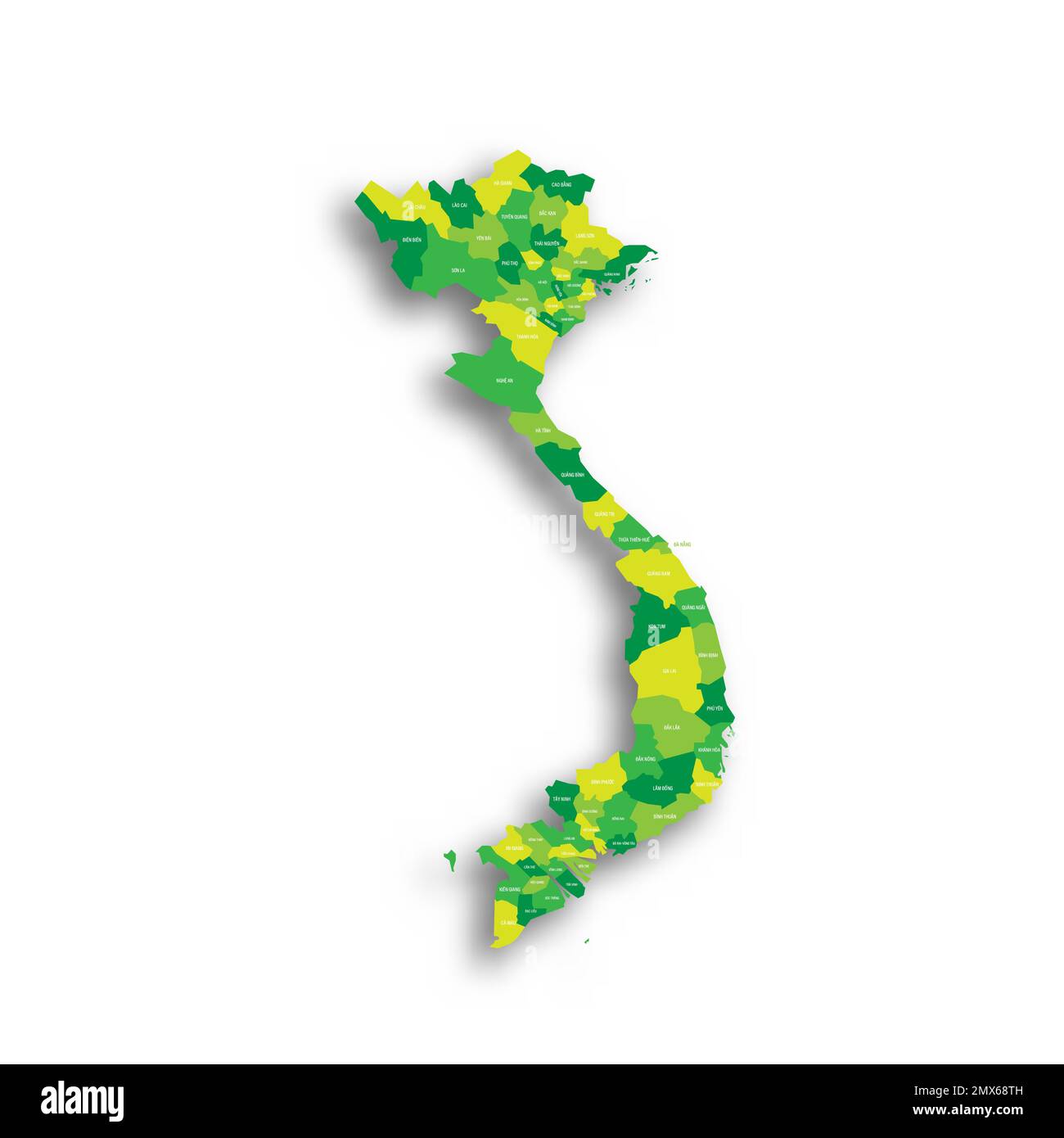 Administrative divisions map of vietnam hi-res stock photography and ...