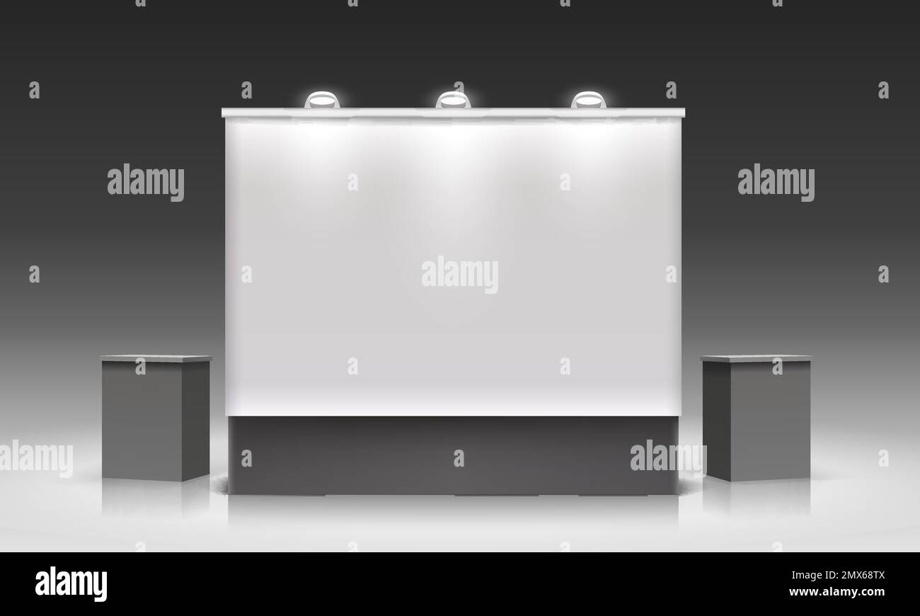 Blank wall render commercial Stock Vector Images - Alamy