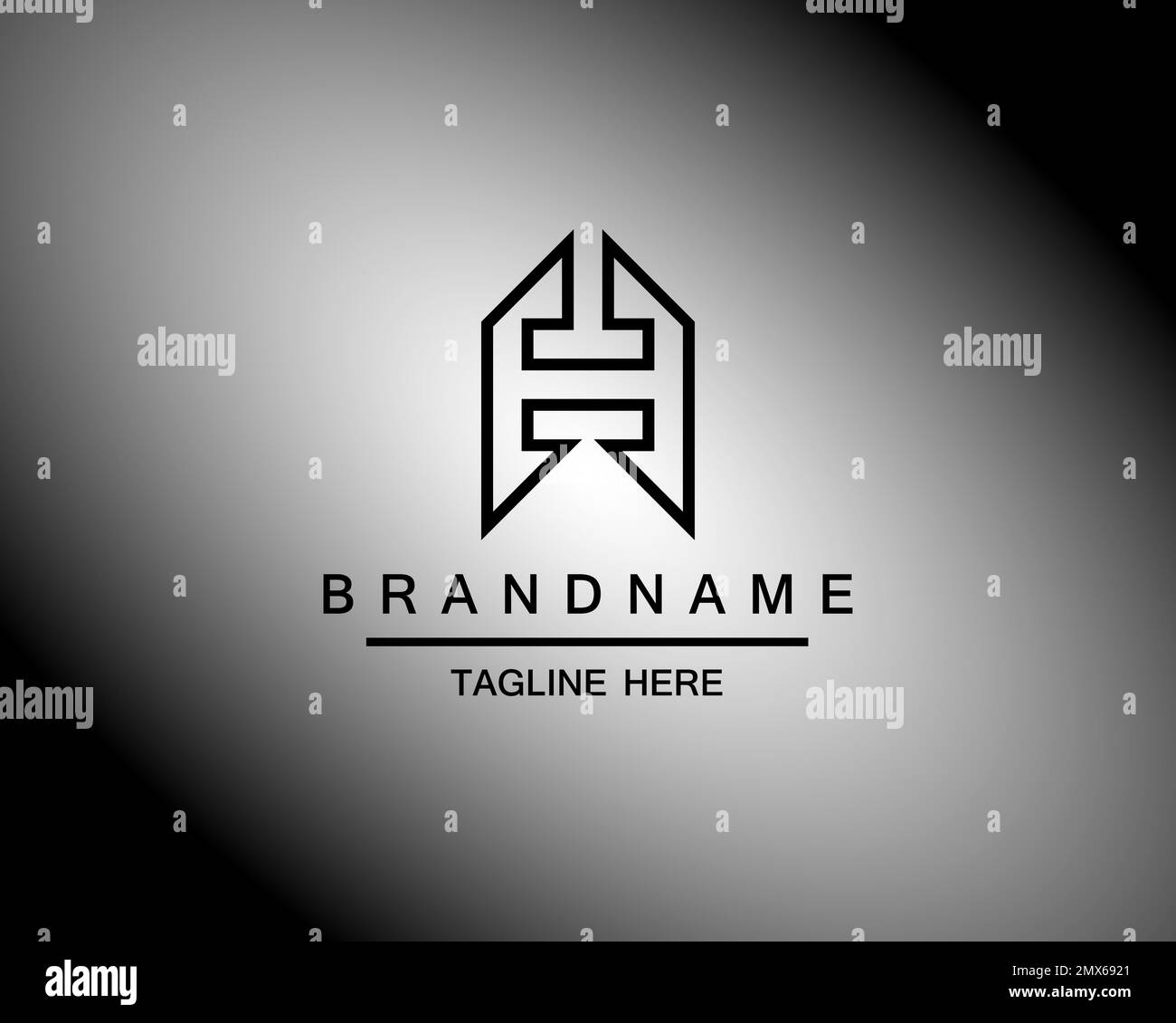 Minimal h logo hi-res stock photography and images - Alamy