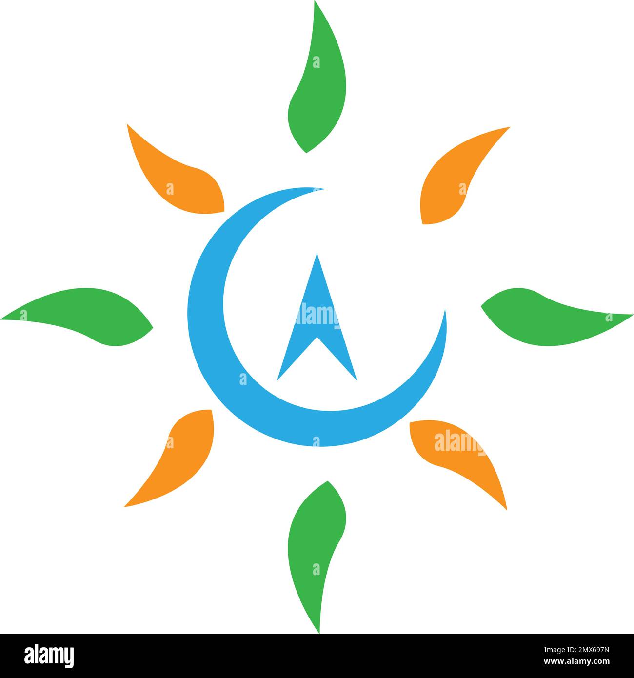 Compass logo icon design illustration Stock Vector Image & Art - Alamy