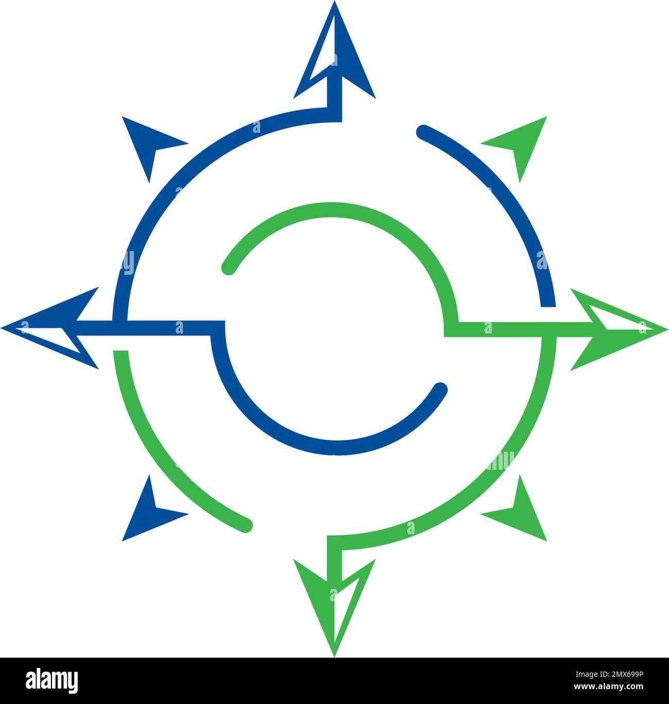 Compass logo icon design illustration Stock Vector Image & Art - Alamy