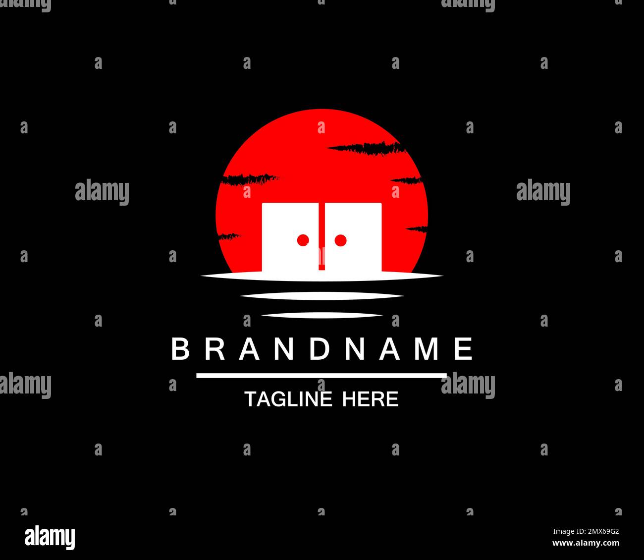 Entrance door logo travel Stock Vector Images - Alamy