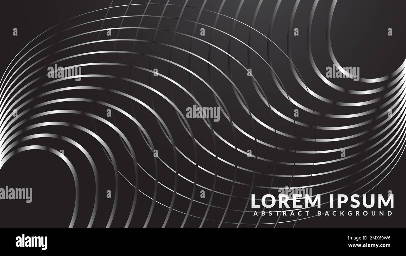 Monochrome arch line pattern. Abstract background design template Stock ...