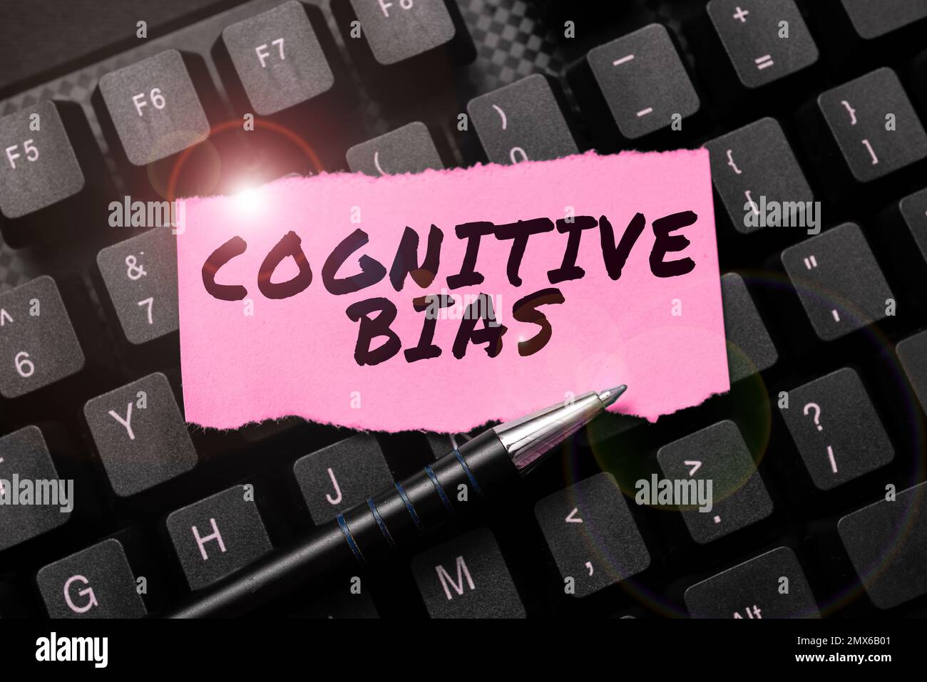 Writing displaying text Cognitive Bias. Word Written on Psychological ...