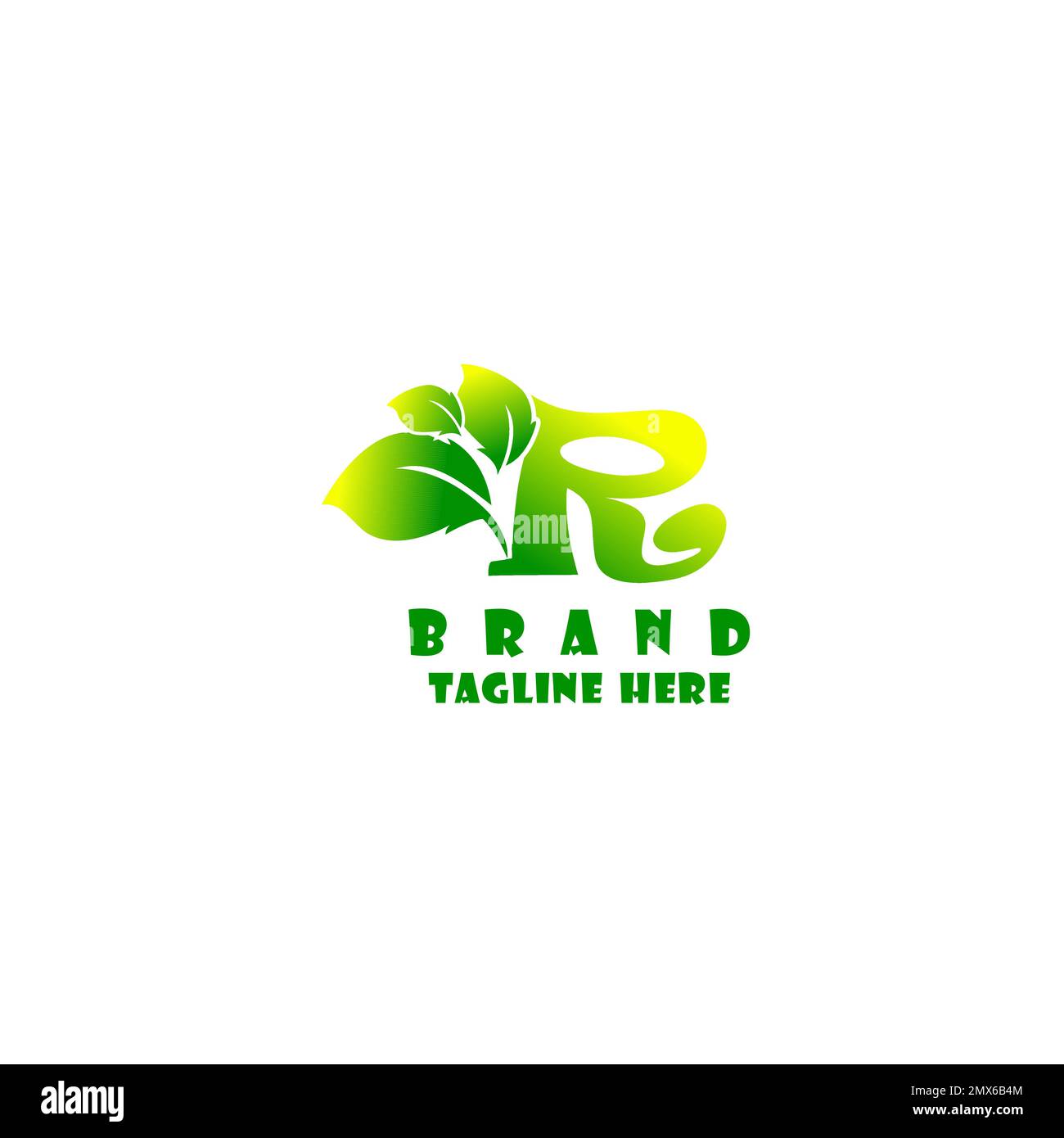 Letter R Leaf Logo : Suitable for Agriculture Theme, Environment Theme ...