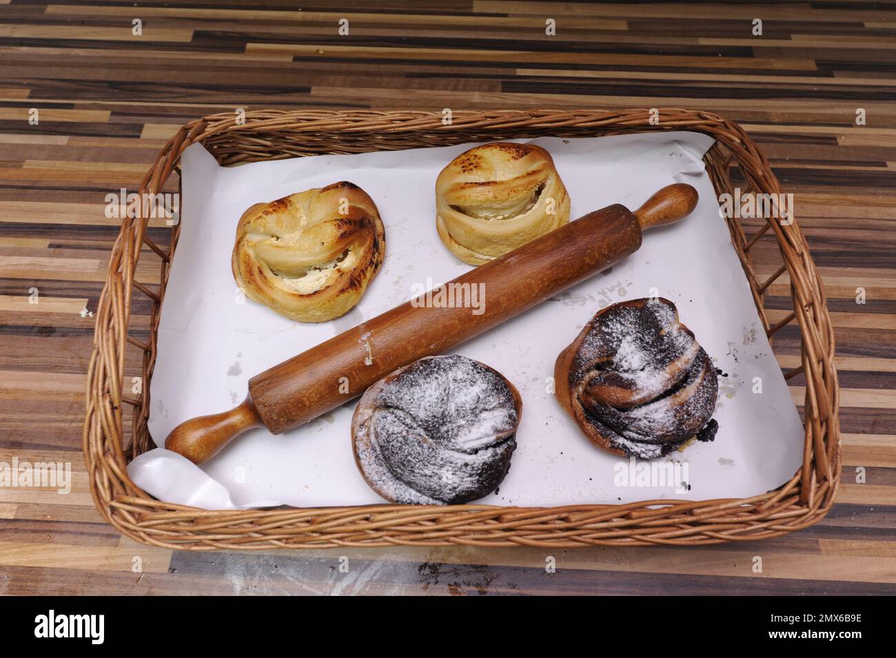 freshly bake pastries in bakery Stock Photo - Alamy