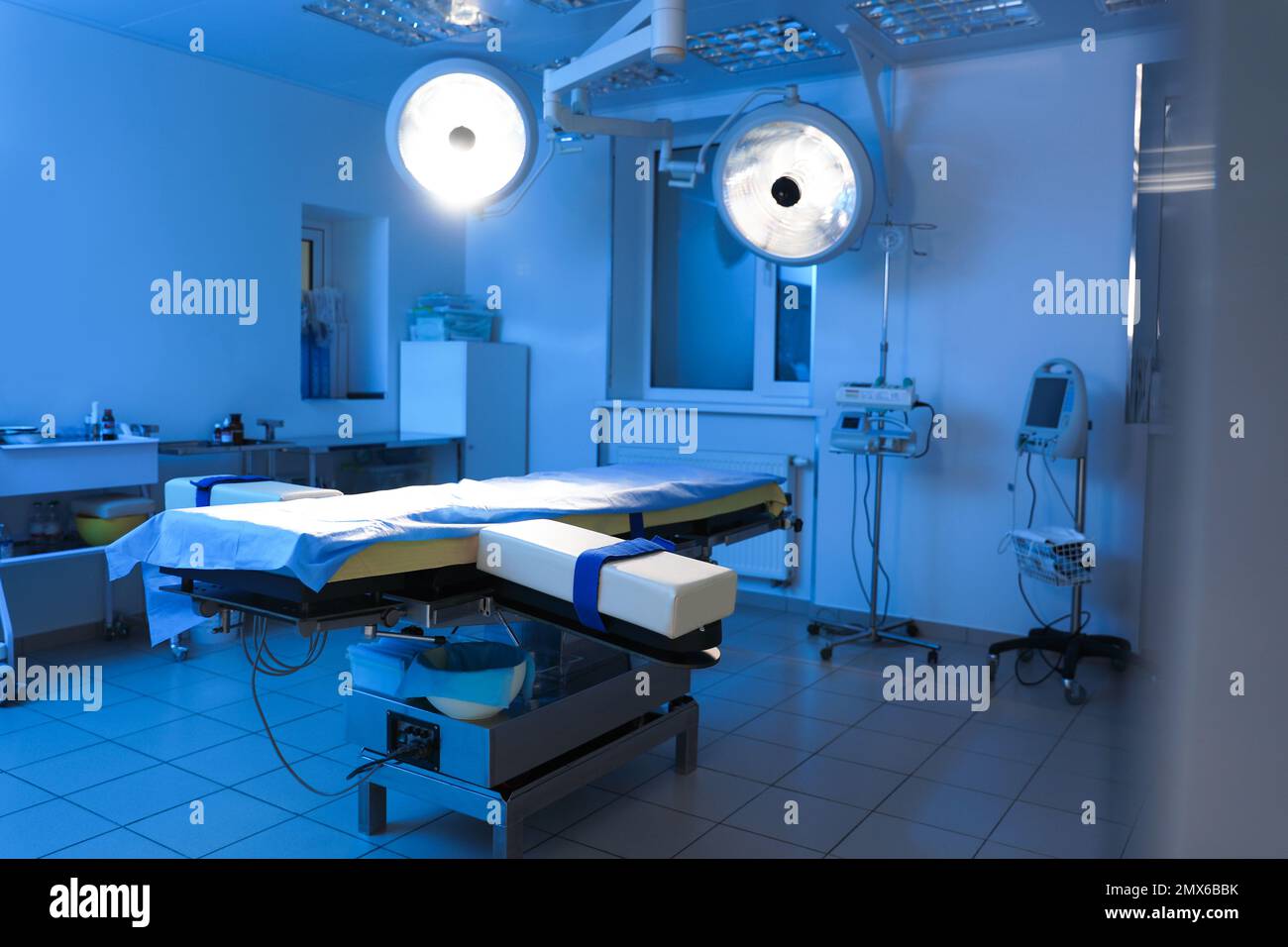 Surgery room interior with modern equipment in clinic Stock Photo - Alamy