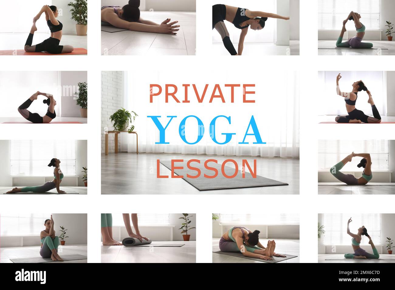 Women collage yoga activity hi-res stock photography and images - Alamy