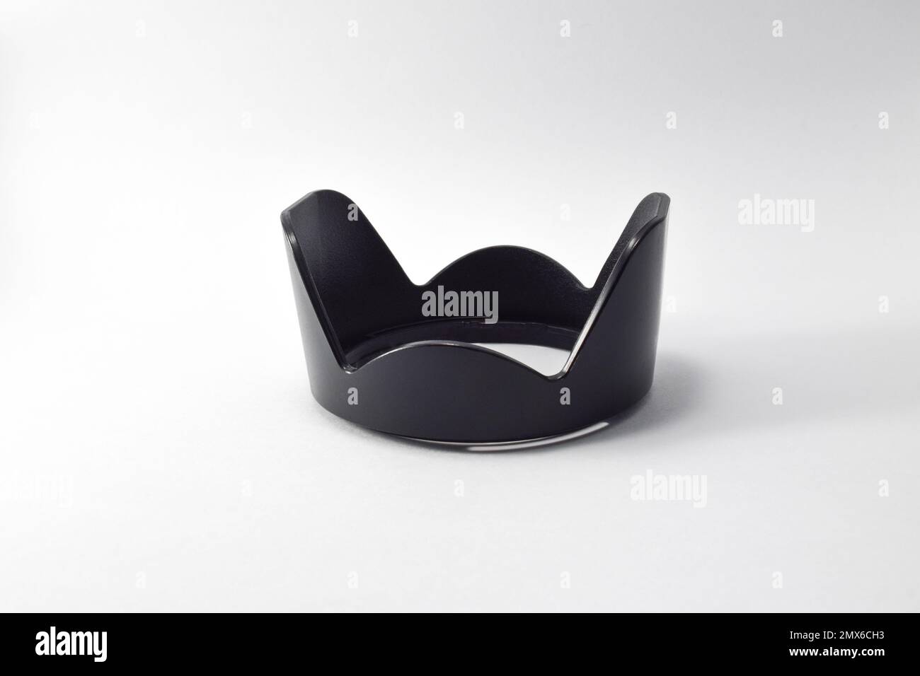 Lens hood for lens camera isolated on a white background Stock Photo ...