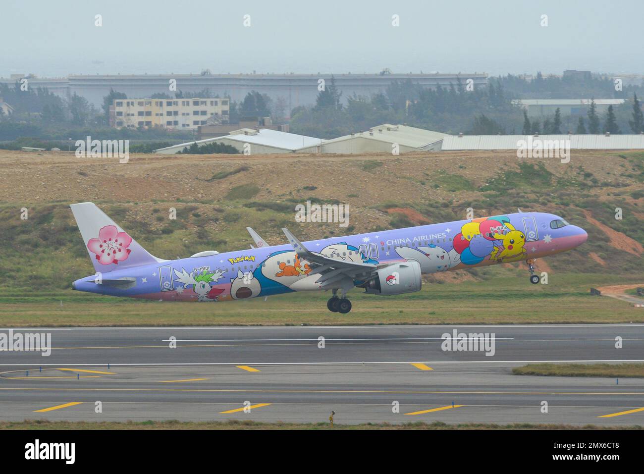 Taipei, Taiwan - Feb 2, 2023. B-18101 China Airlines Airbus A321 Neo ...