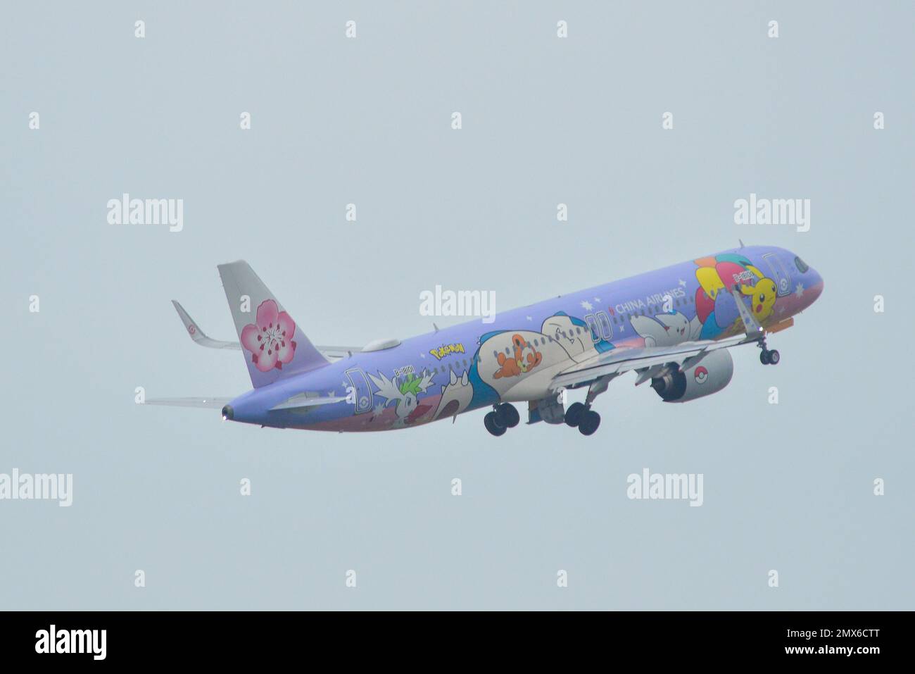 Taipei, Taiwan - Feb 2, 2023. B-18101 China Airlines Airbus A321 Neo ...