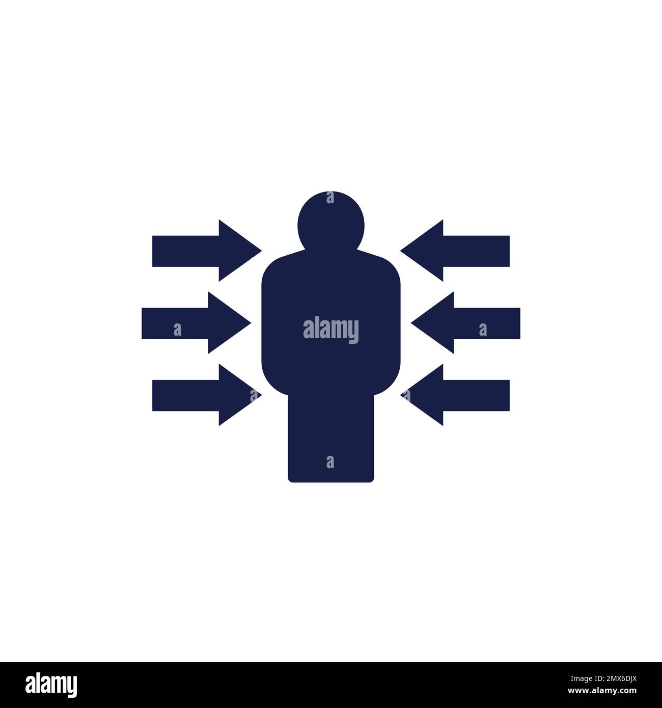 social pressure icon, vector sign on white Stock Vector Image & Art - Alamy