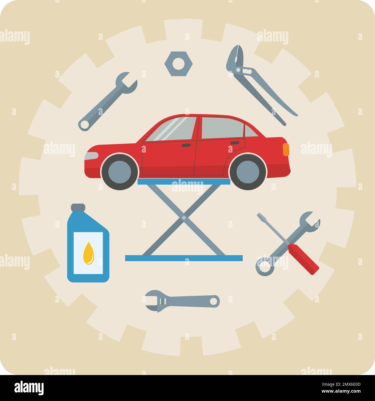 Auto service repair center Stock Vector Images - Alamy