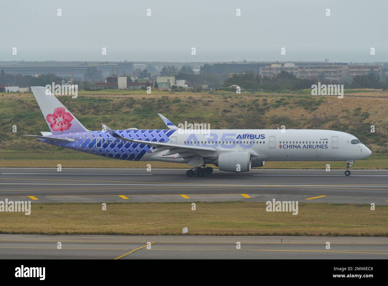 Taipei, Taiwan - Feb 2, 2023. B-18918 China Airlines Airbus A350-900 ...