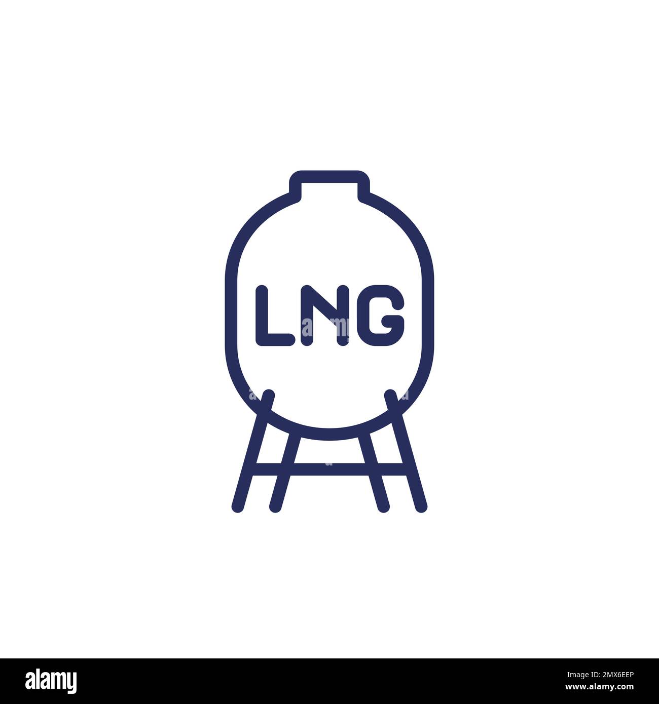lng tank icon, industrial gas storage line vector Stock Vector Image & Art - Alamy