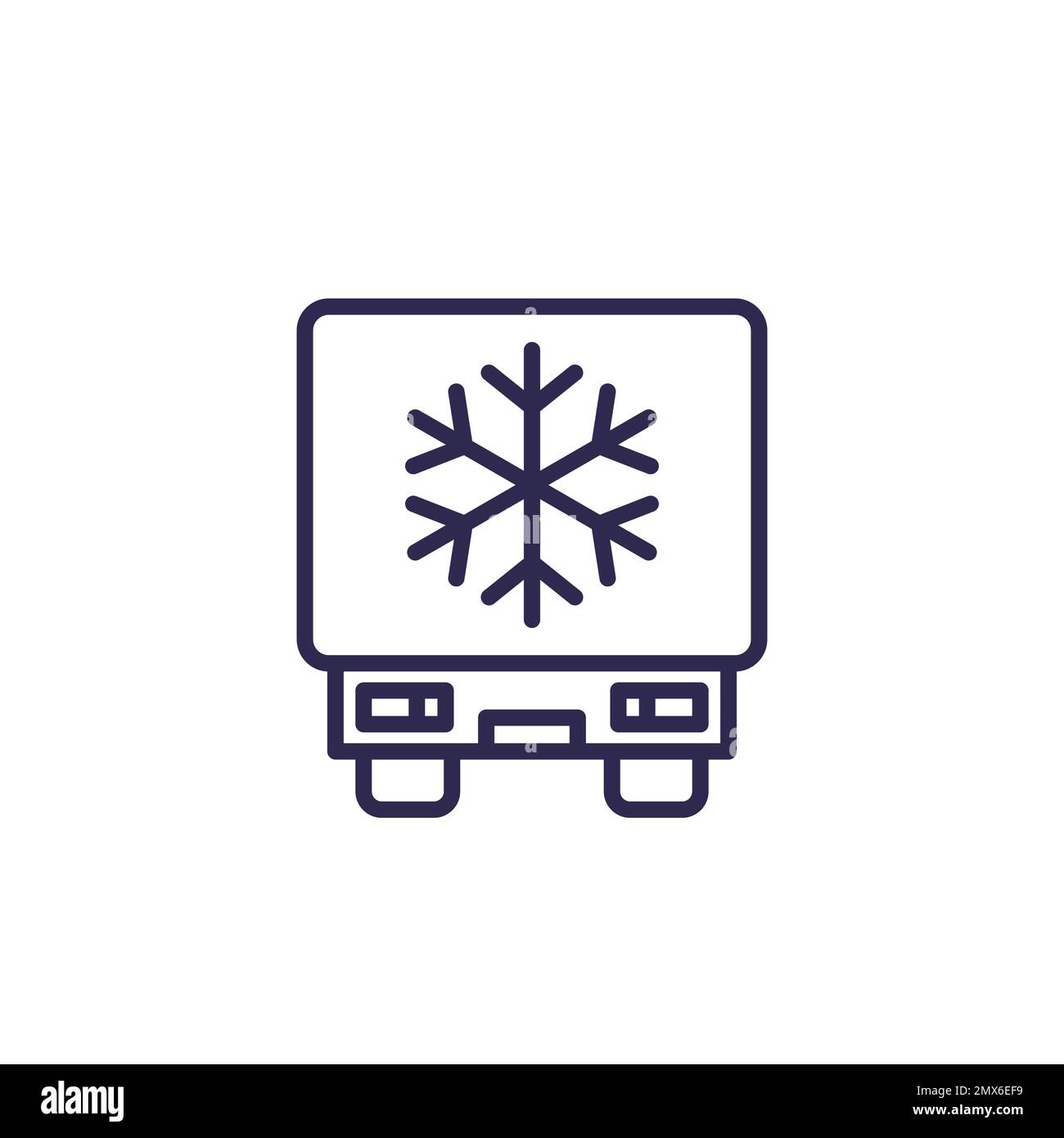 Ice cream fridge icon Stock Vector Images - Alamy