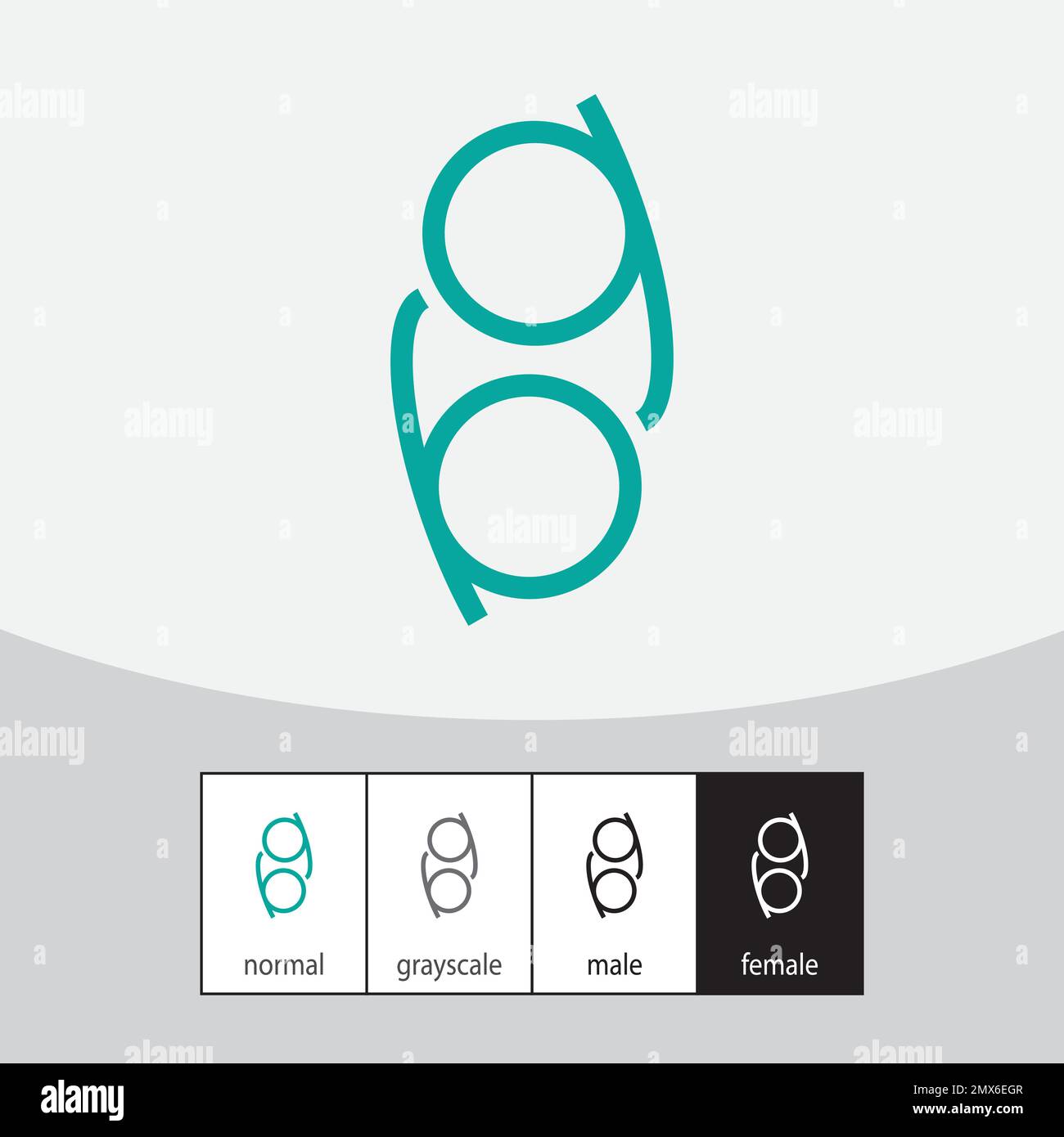 B and G Letter Logo. Glasses. Green Color. - Vector. Vector ...