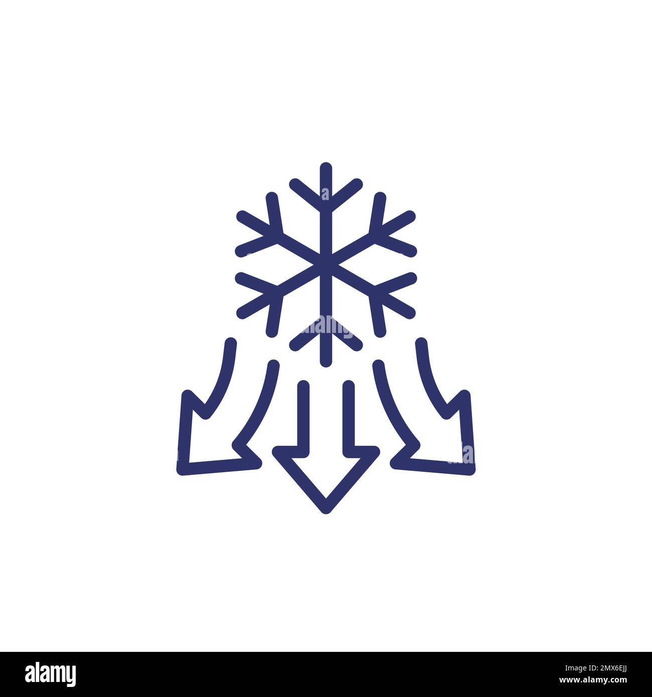 Freezing cold stream Stock Vector Images - Alamy