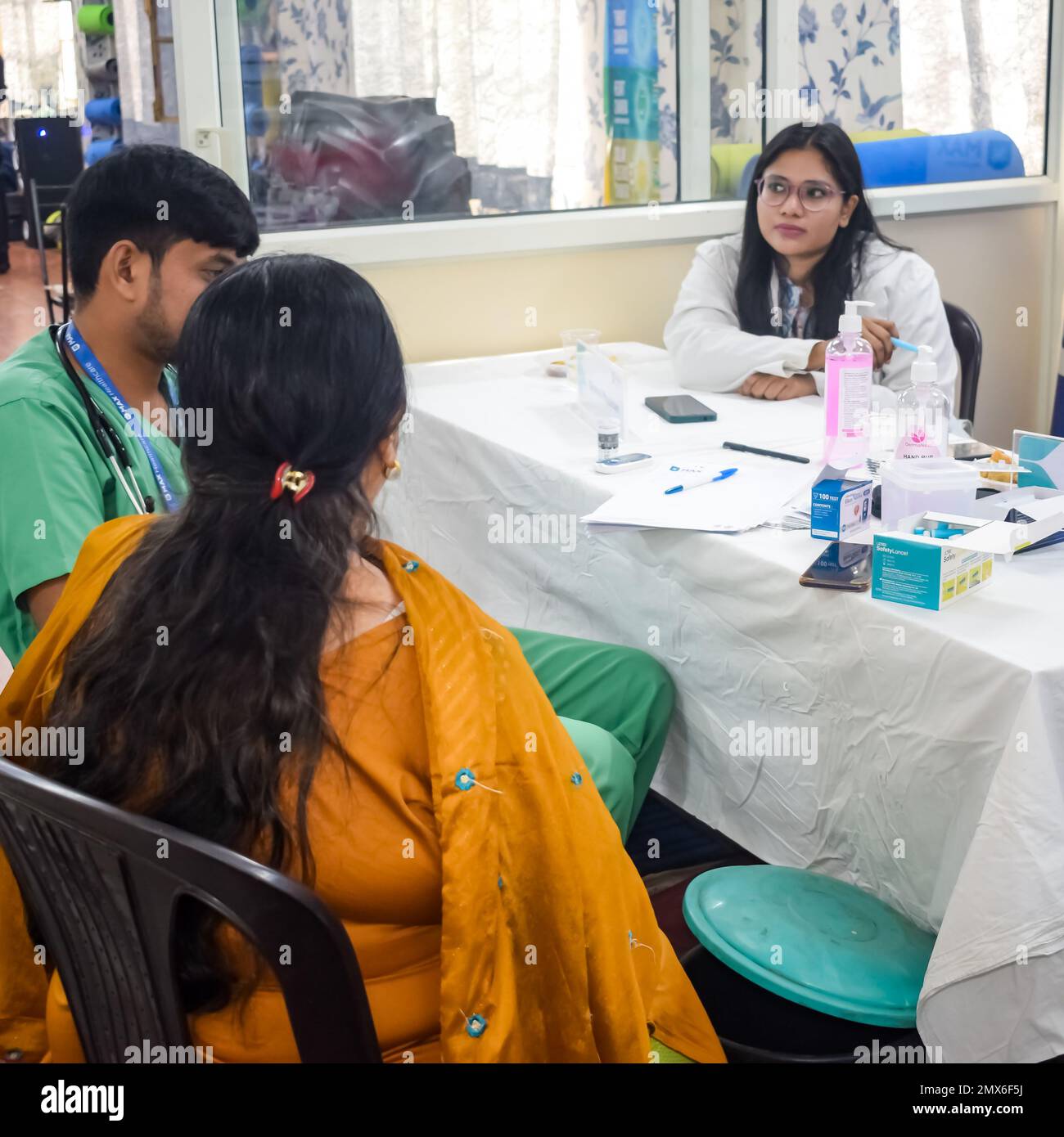 Delhi, India - November 19, 2022 – Basic routine health check-up camp ...