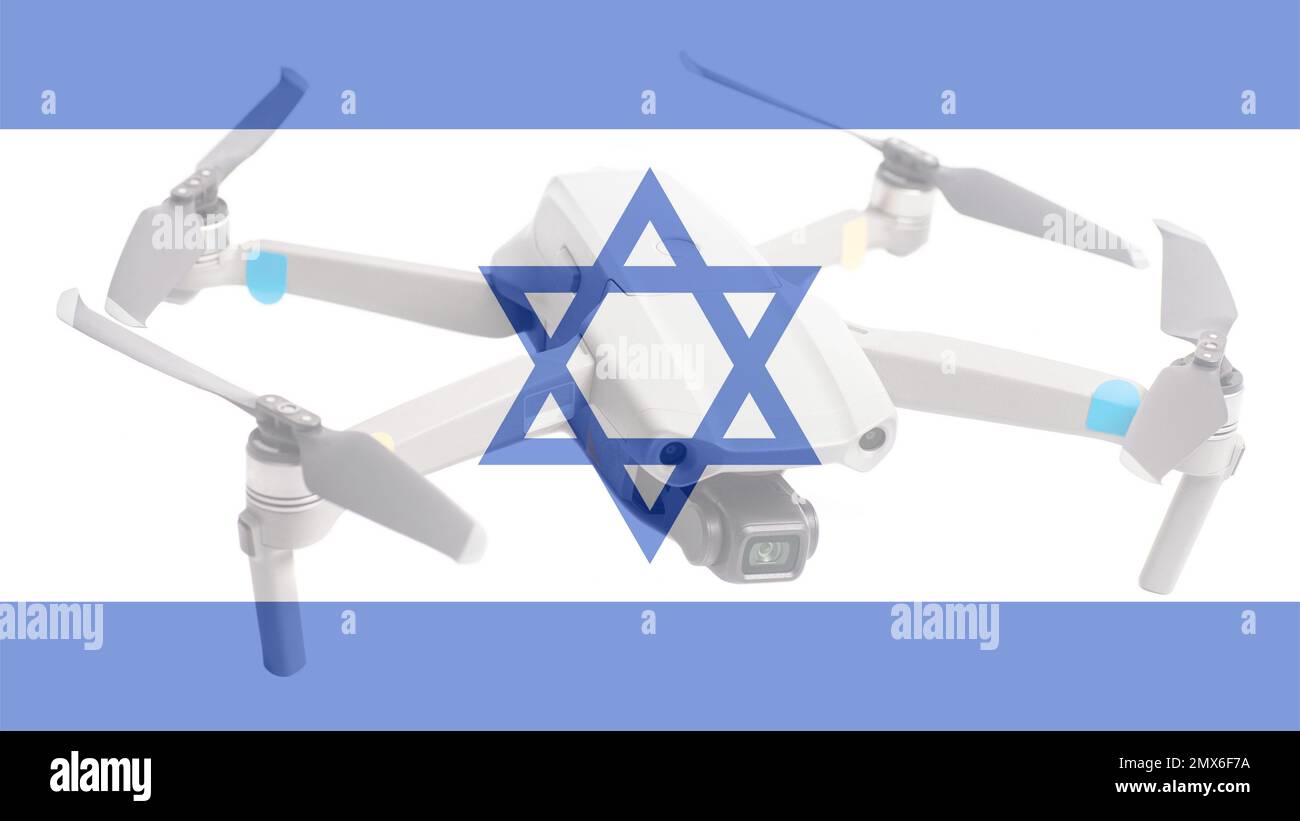 Israel flag drone hi-res stock photography and images - Alamy