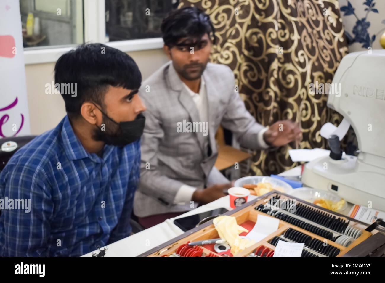 Delhi, India - November 19, 2022 – Basic routine health check-up camp ...