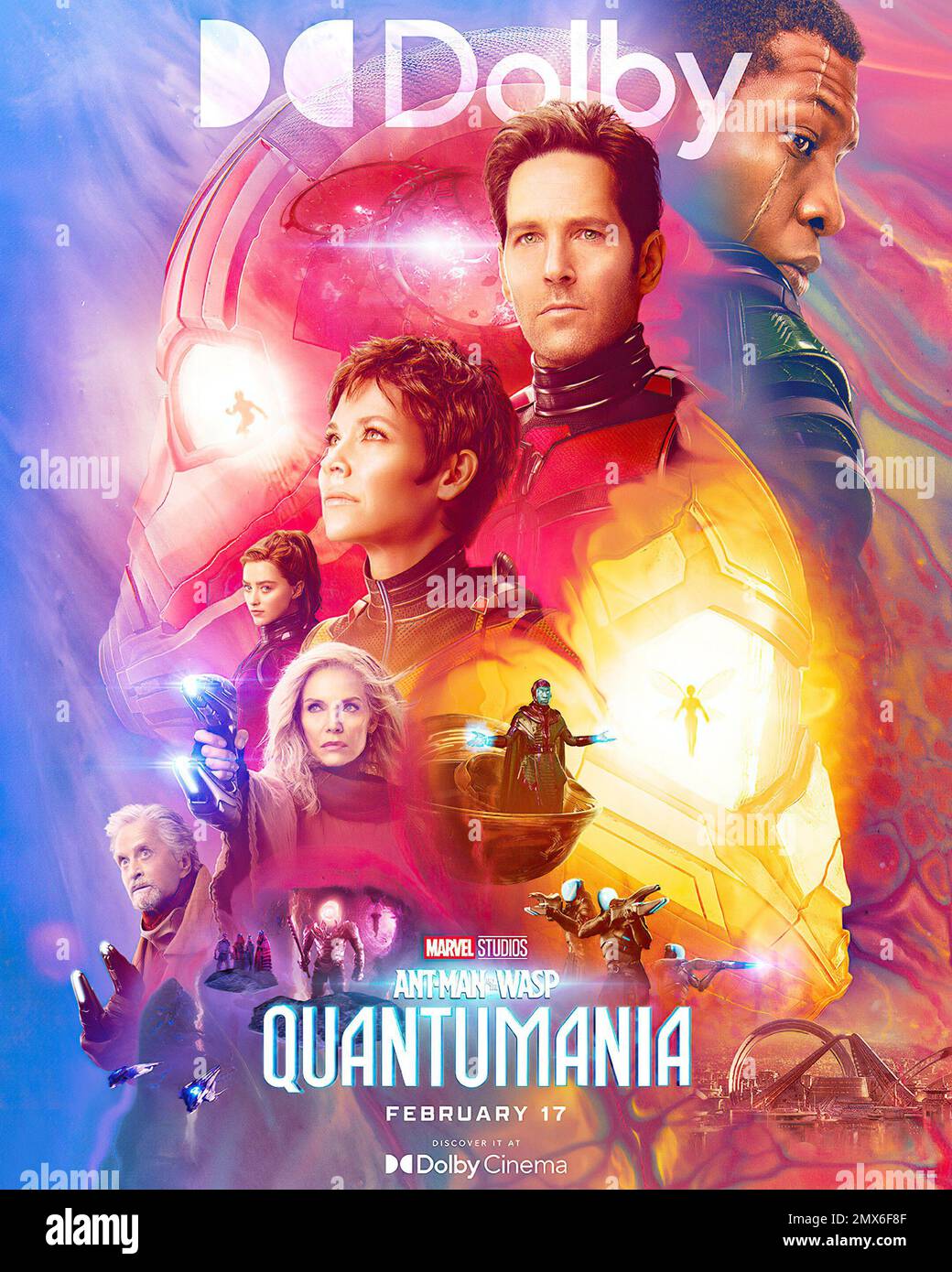 ANT-MAN AND THE WASP: QUANTUMANIA, (aka ANT-MAN 3), US Dolby Cinema poster, from top: Jonathan ...