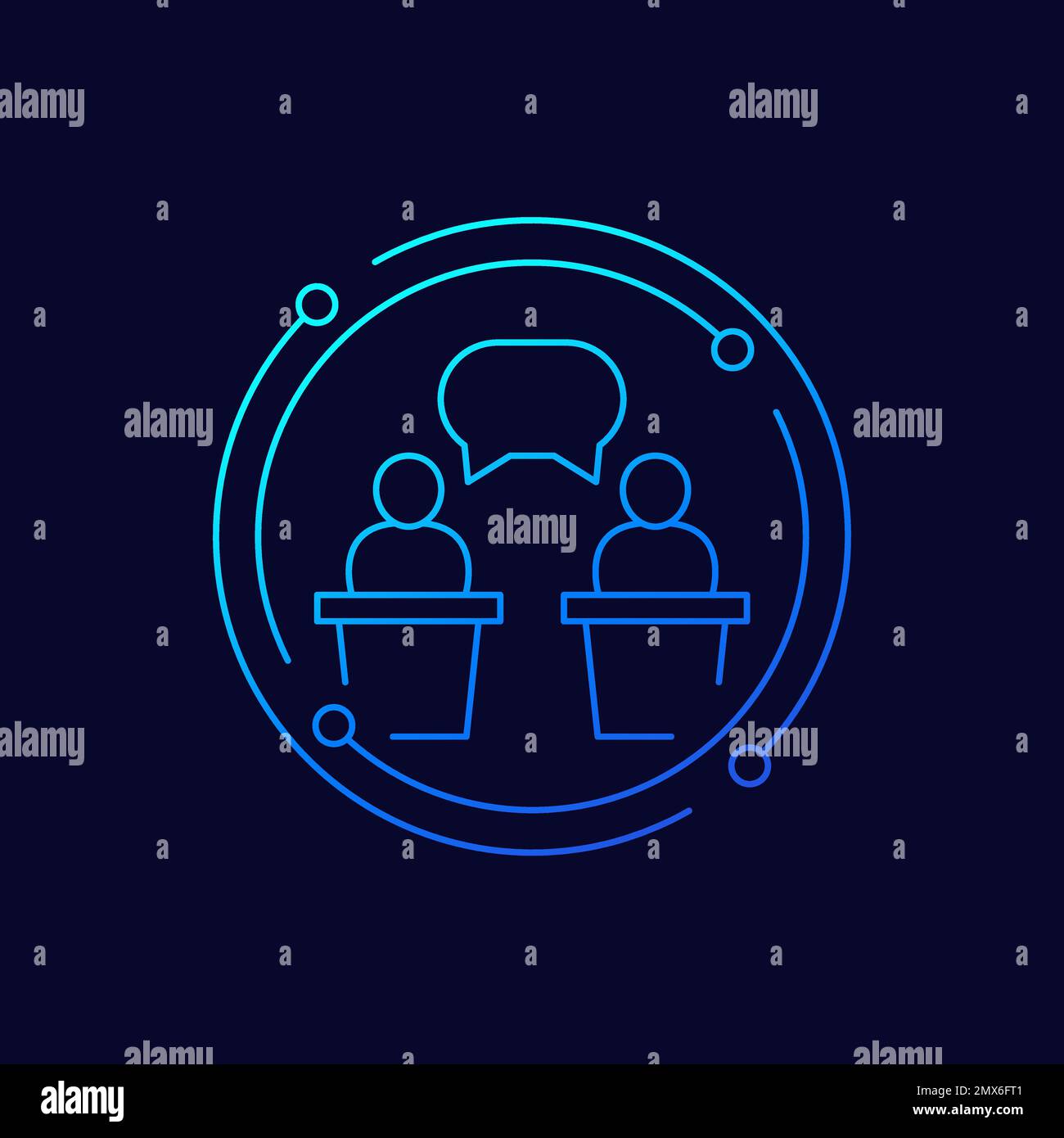 Dispute icon Stock Vector Images - Alamy
