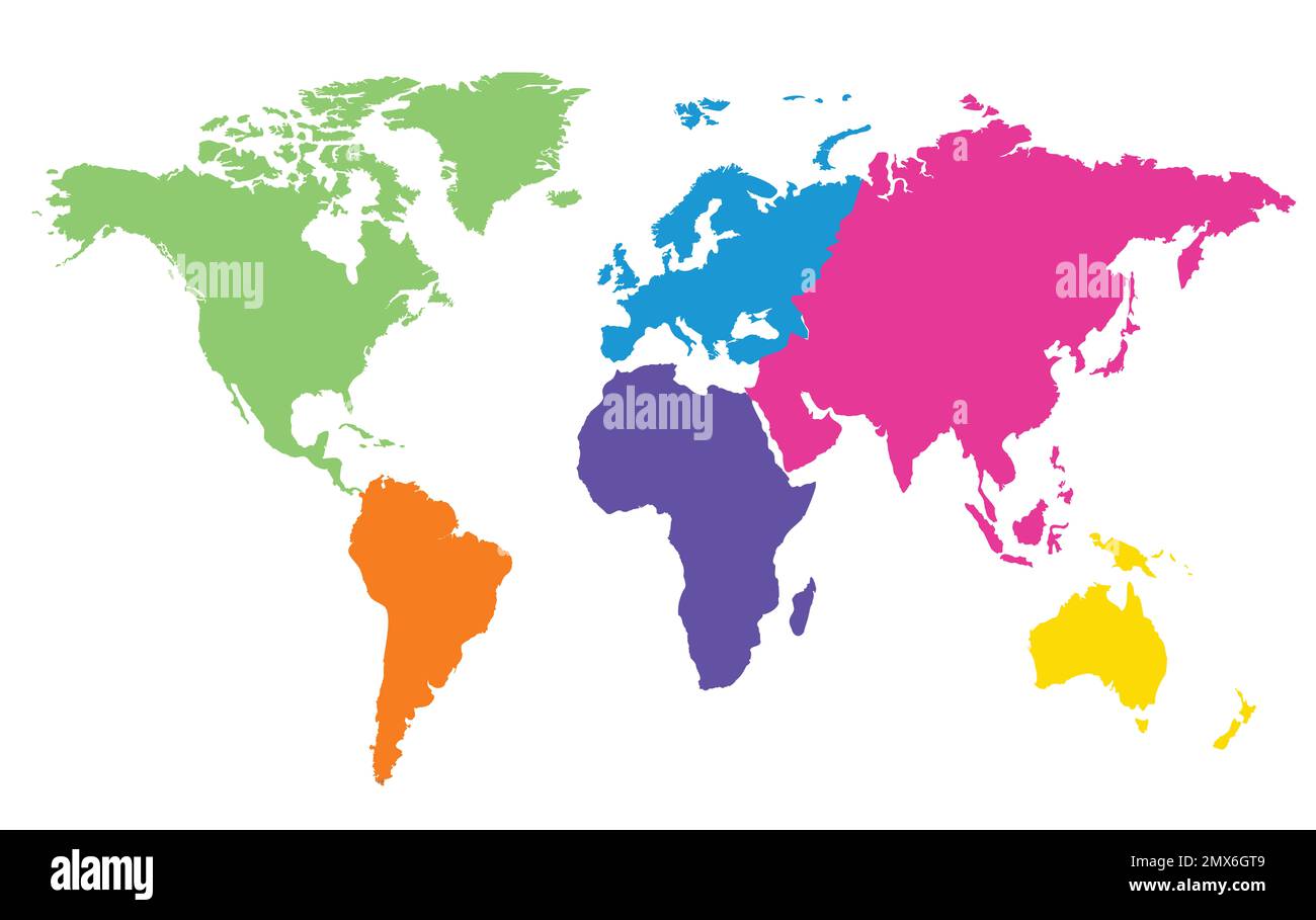 Illustration of world map. Travel agency concept Stock Photo - Alamy