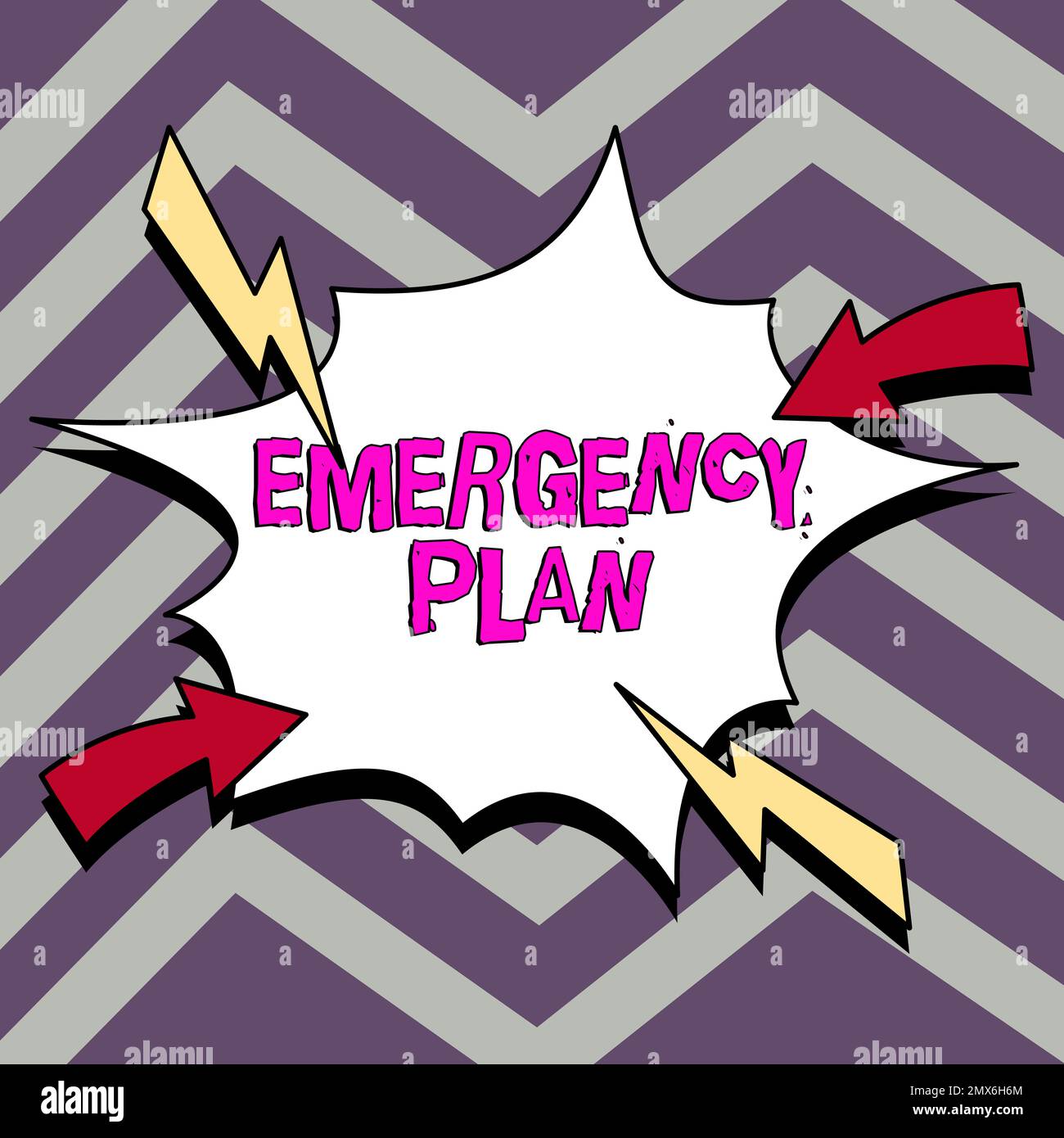Writing displaying text Emergency Plan. Word for Procedures for ...
