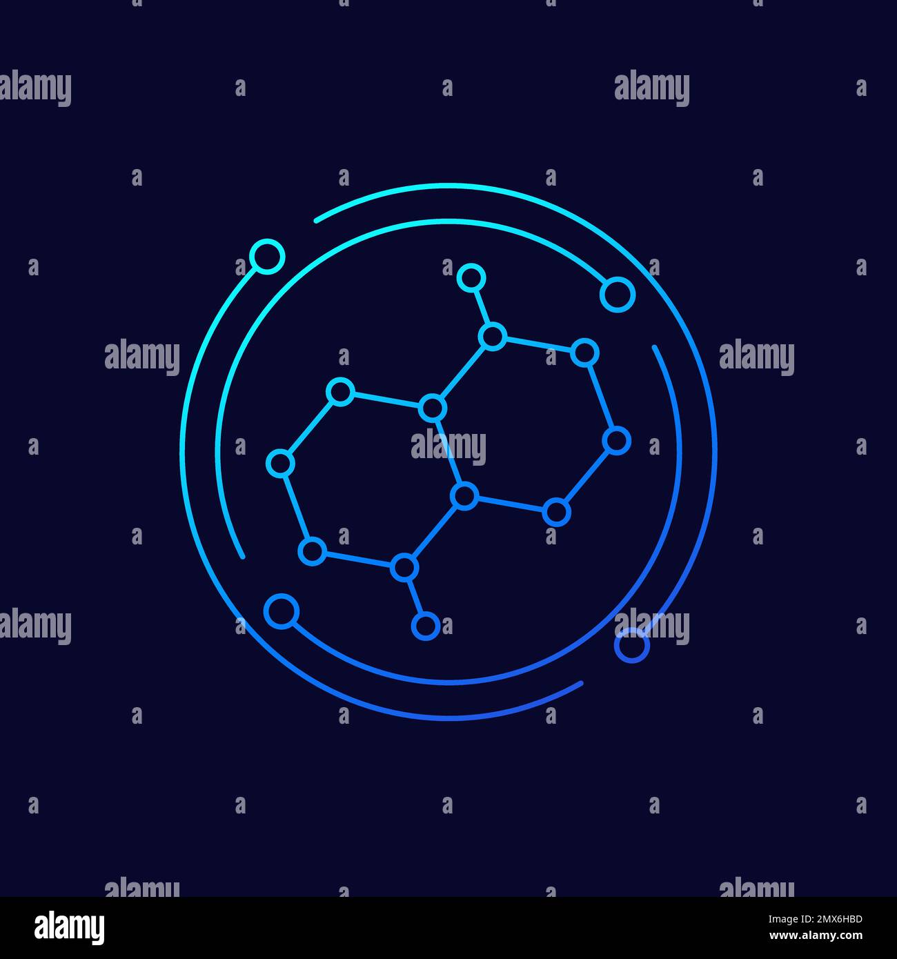 graphene, carbon molecule structure icon Stock Vector Image & Art - Alamy