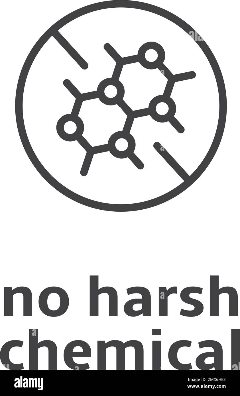 No harsh chemicals icon. Natural product symbol Stock Vector Image ...