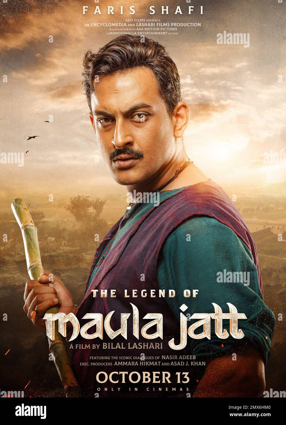 THE LEGEND OF MAULA JATT, character poster, Faris Shafi, 2022. © AAA ...