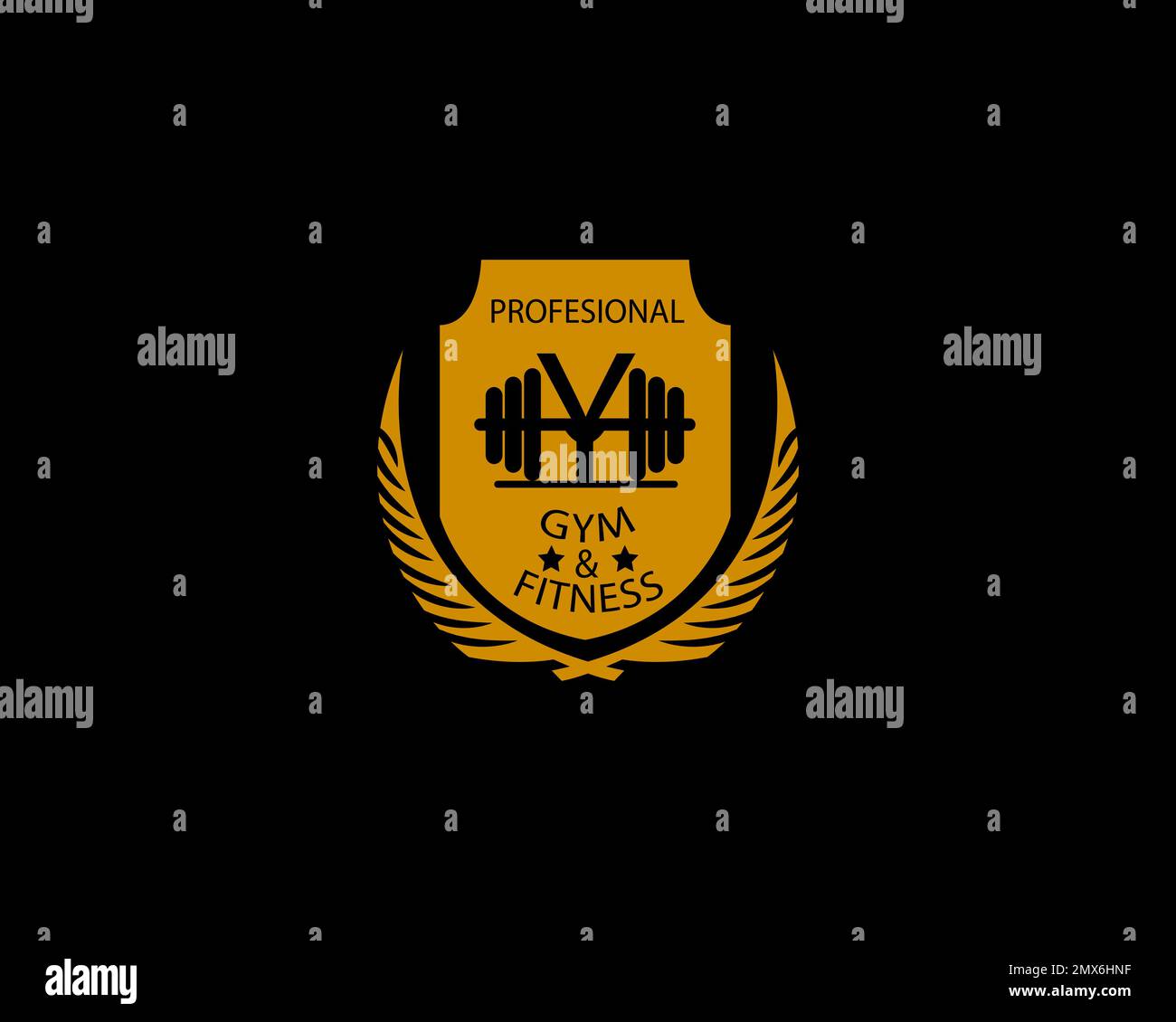 Y logo gym vector for identity company. initial letter fitness template ...