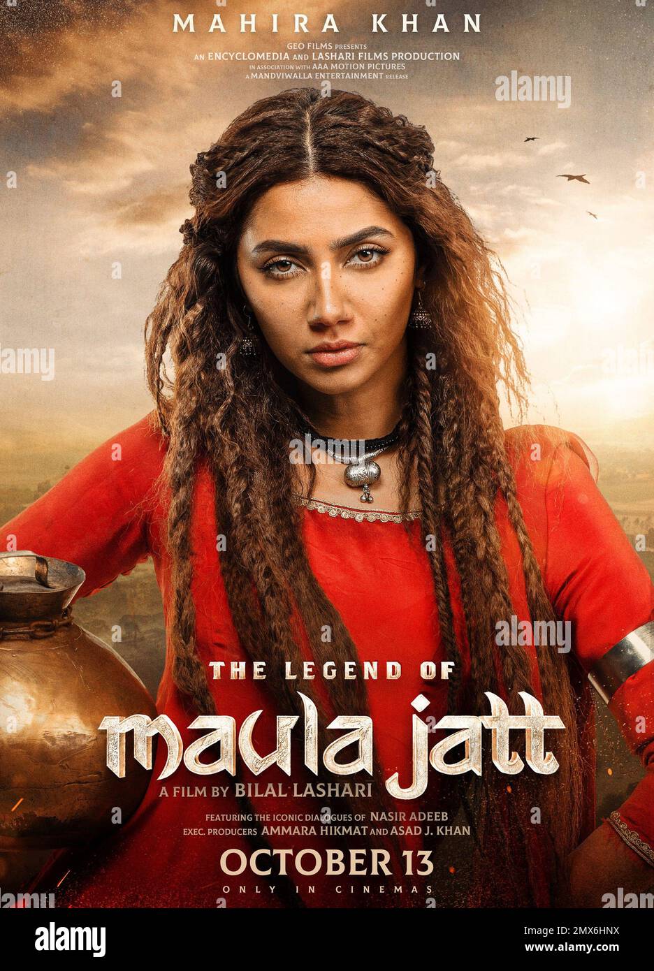 THE LEGEND OF MAULA JATT, character poster, Mahira Khan, 2022. © AAA ...