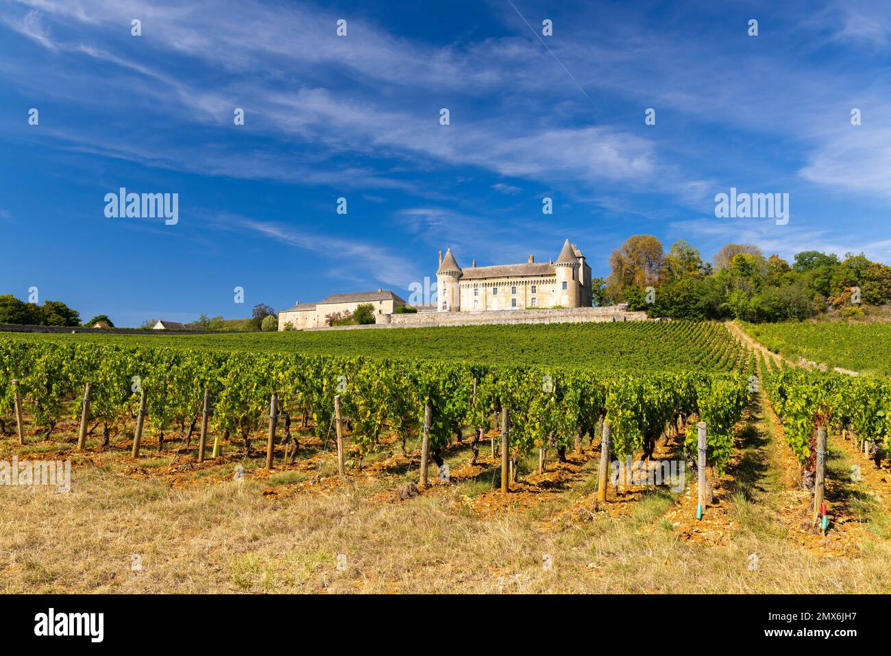 Chateau de Rully castle, Saone-et-Loire departement, Burgundy, France ...