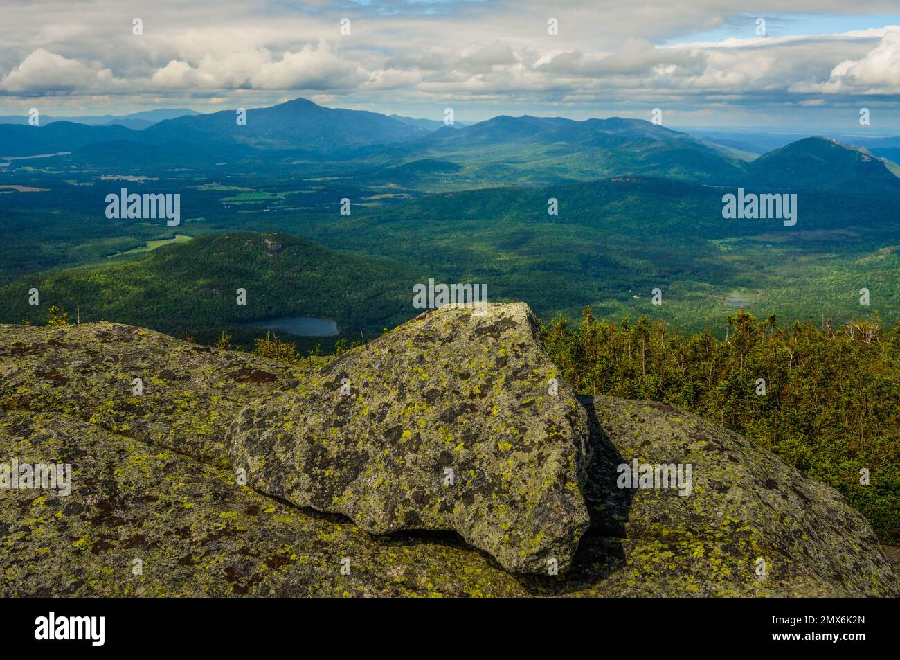 View from the summit of Wright Peak in the Adirondack Mountains in New ...