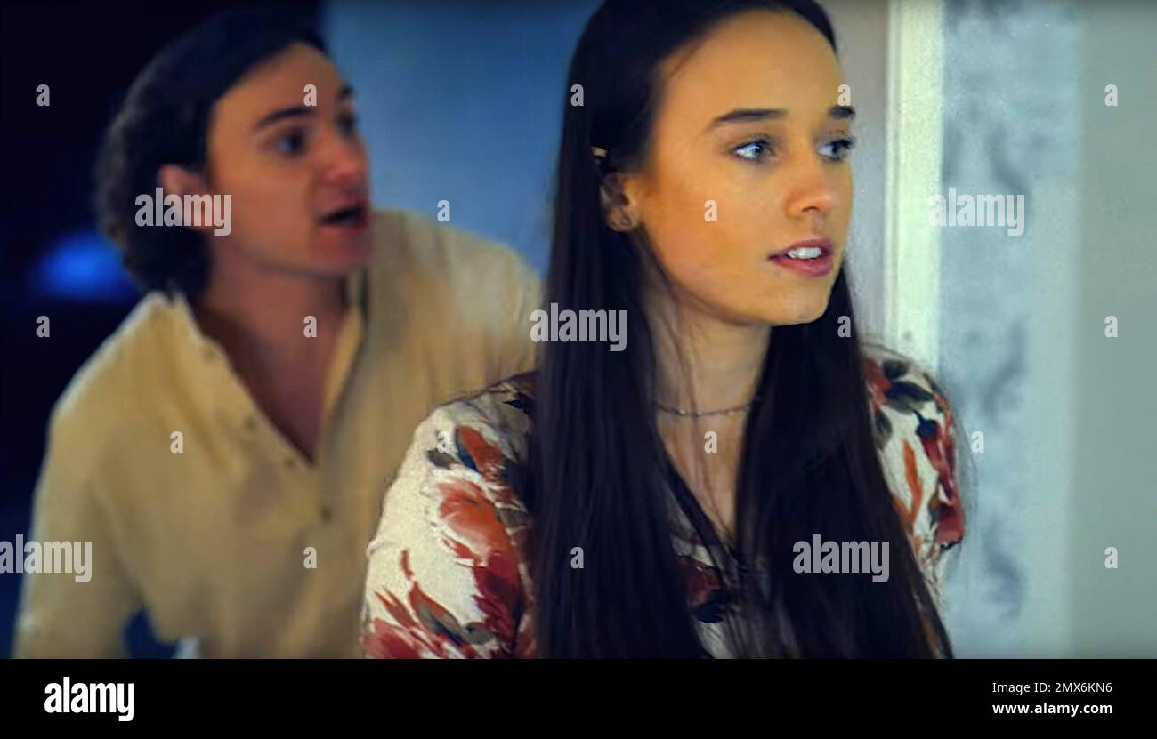 NIGHT OF THE BASTARD, from left: Luke B. Carlson, Avery Joy Davis, 2022. © Dark Sky Films ...