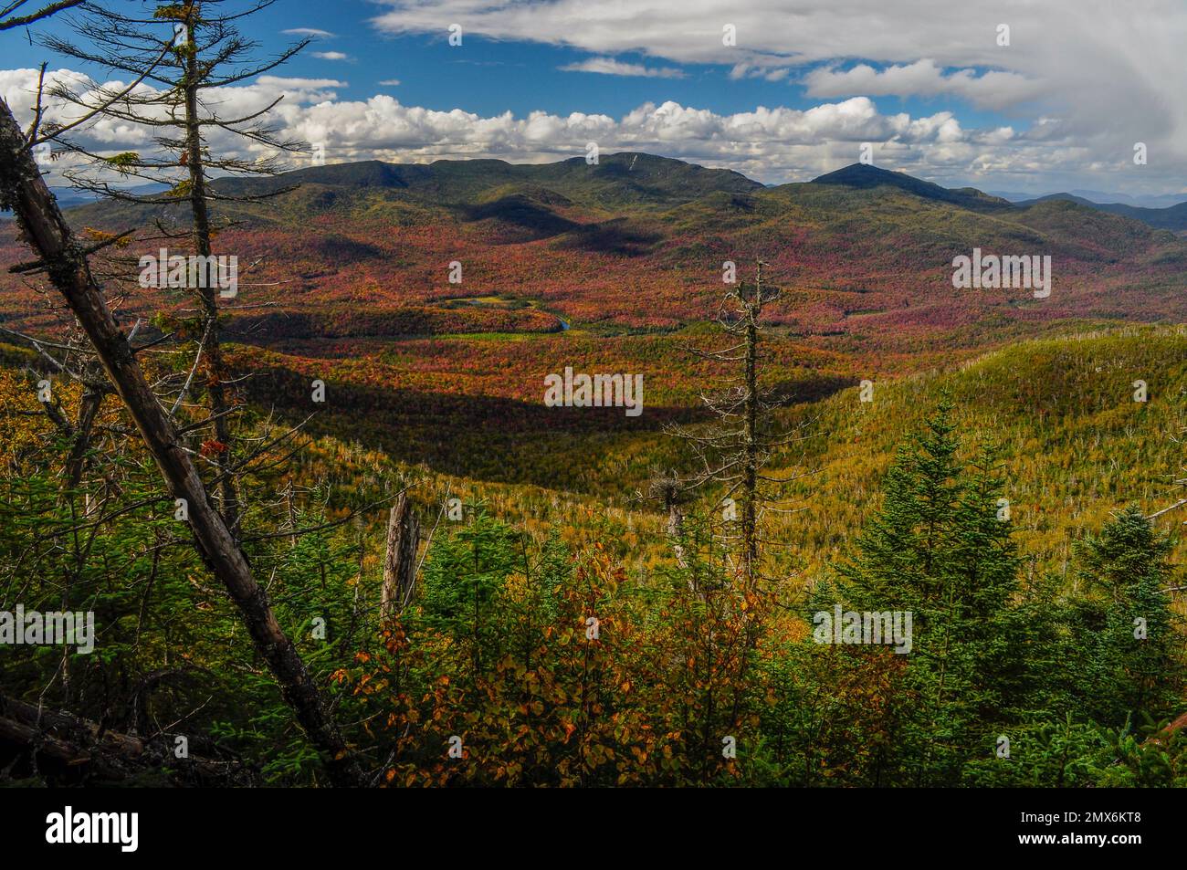 View From Couchsachraga Peak Looking Towards Cold River Country In The ...