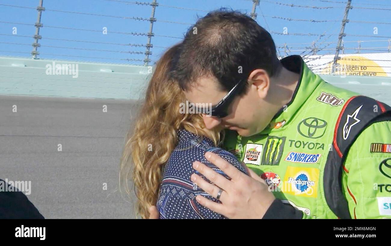 ROWDY, Kyle Busch with wife Samantha, 2022. © Amazon Studios / Courtesy ...