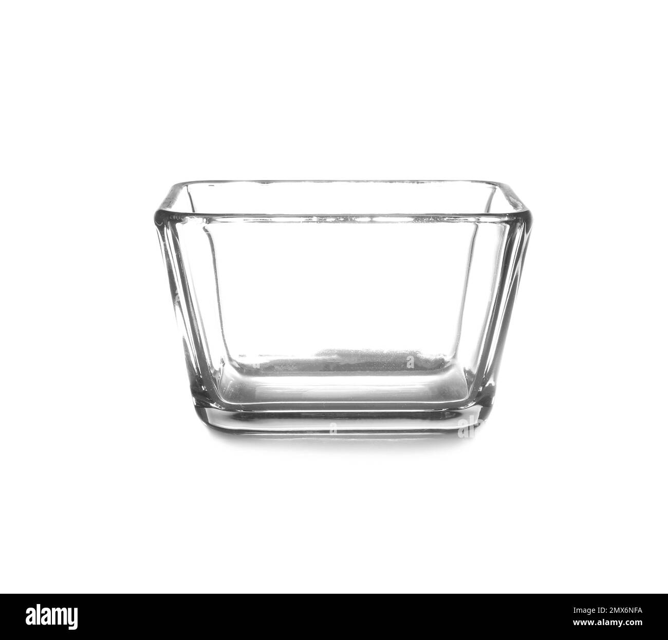 Empty clean glass bowl isolated on white Stock Photo - Alamy