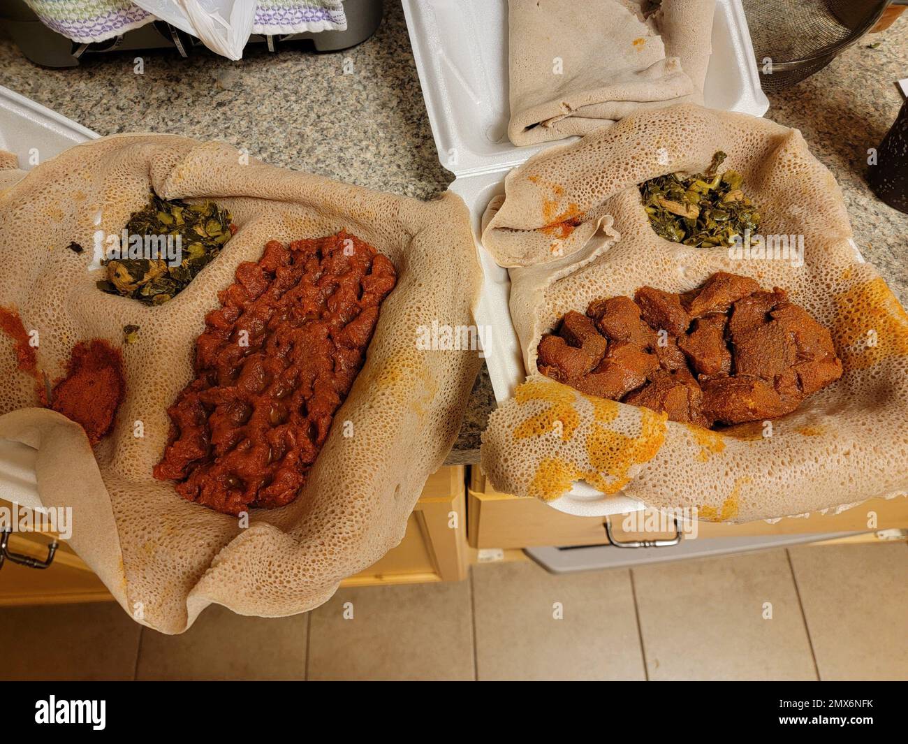 Injera ethiopian hi-res stock photography and images - Alamy