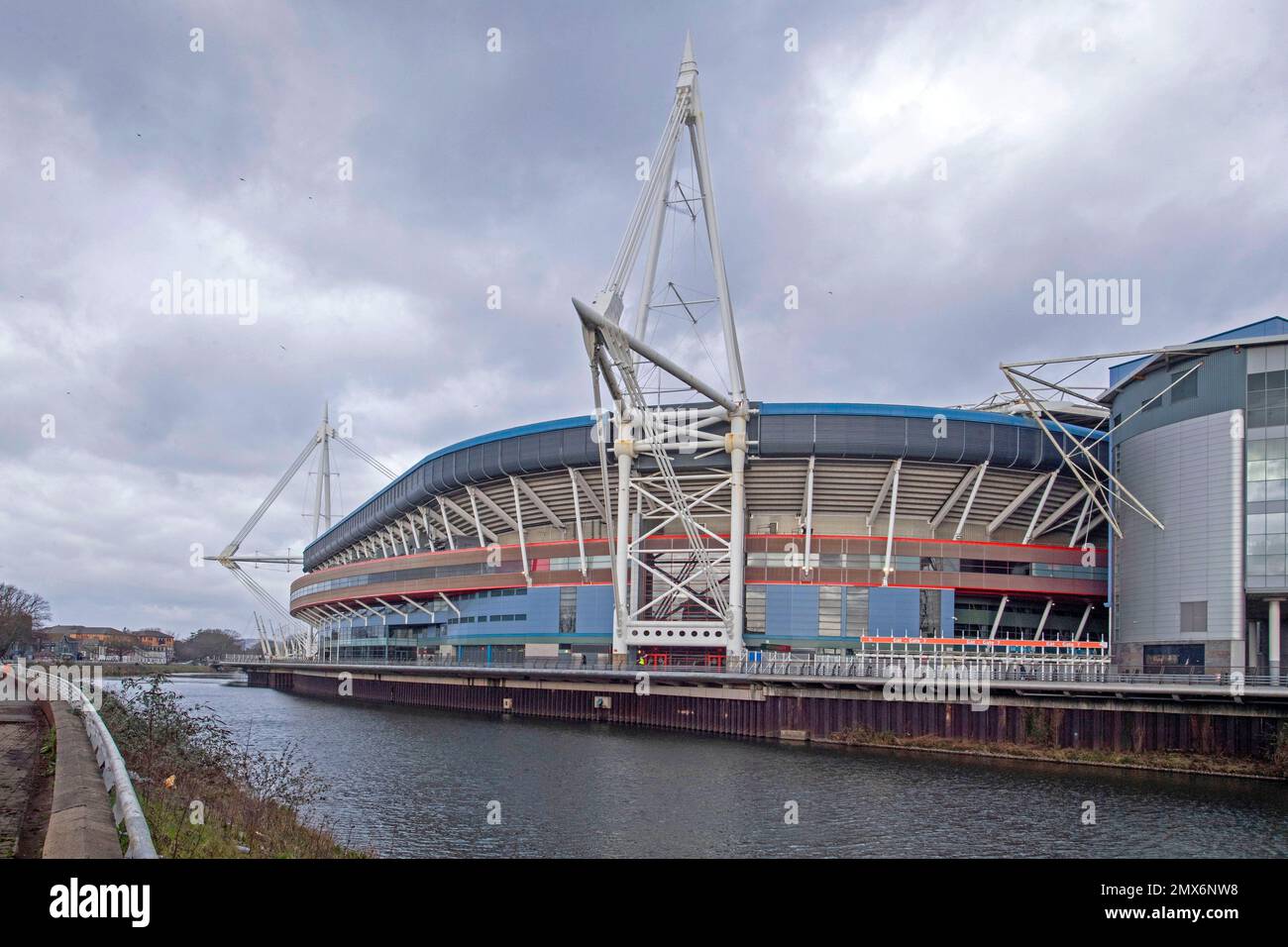 The Principality Stadium on the banks of the River Taff in the centre ...