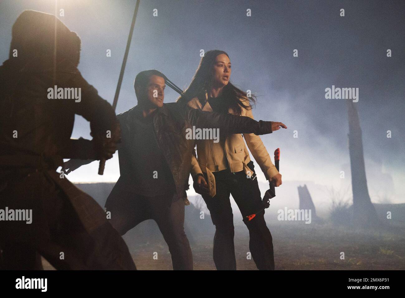 TEEN WOLF: THE MOVIE, from left: Tyler Posey, Crystal Reed, 2023. ph ...