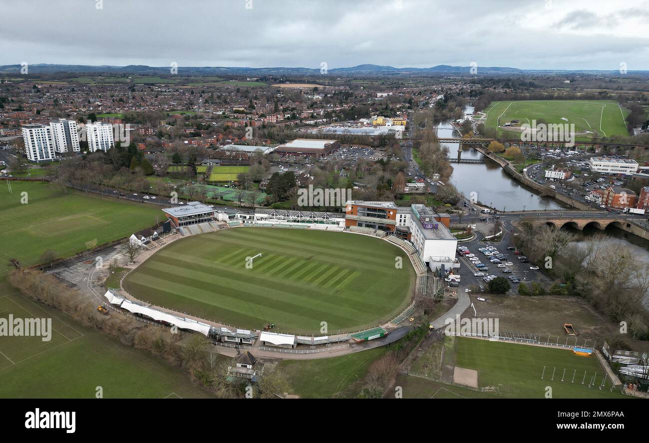 County Ground, New Road, home of Worcestershire Cricket Ground ...