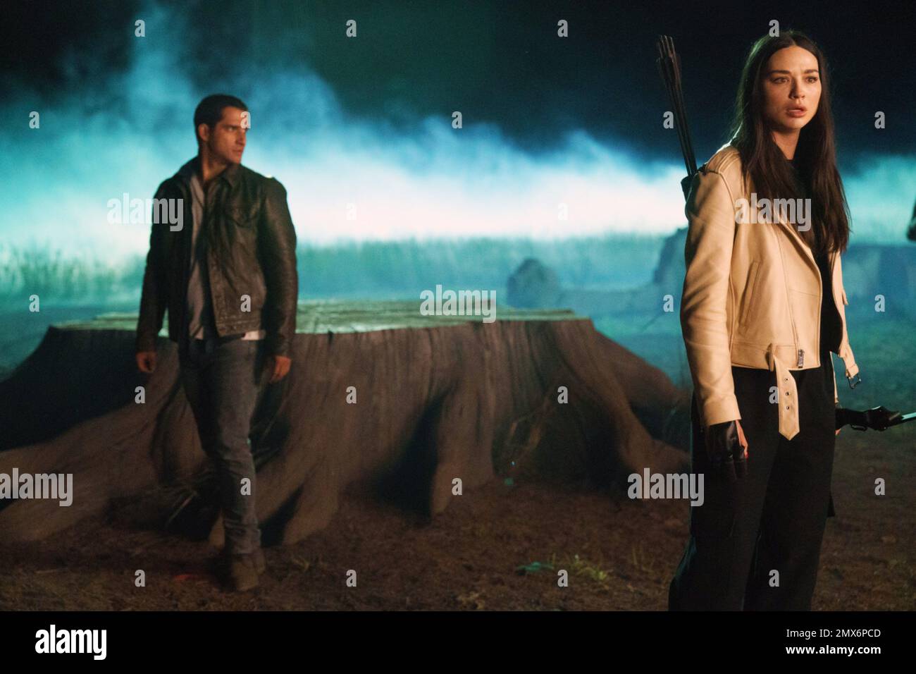 TEEN WOLF: THE MOVIE, from left: Tyler Posey, Crystal Reed, 2023. ph ...